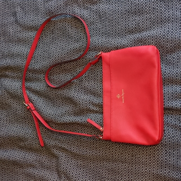 Nanette Lepore | Bags | 22 Nanette Lepore Red Fauxleather Crossbody Purse | Poshmark